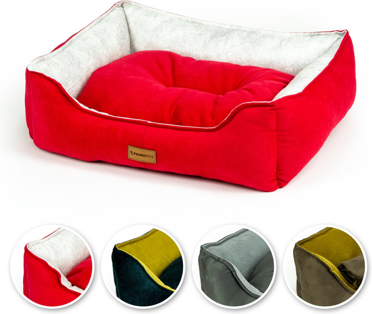 Primeplus Hondenmand Middelgrote Honden | Hondenmand Rood M 60x46x20 ...