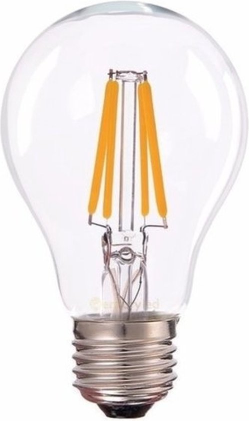 Gloeilamp E27 A60 | LED 8W=80W - 800 Lumen | warmwit 2700K dimbaar | bol