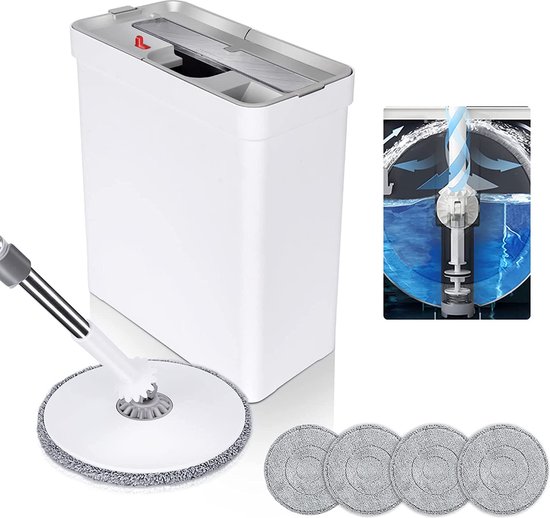 Dweil set compleet systeem - Mop set - vloerwisser | bol