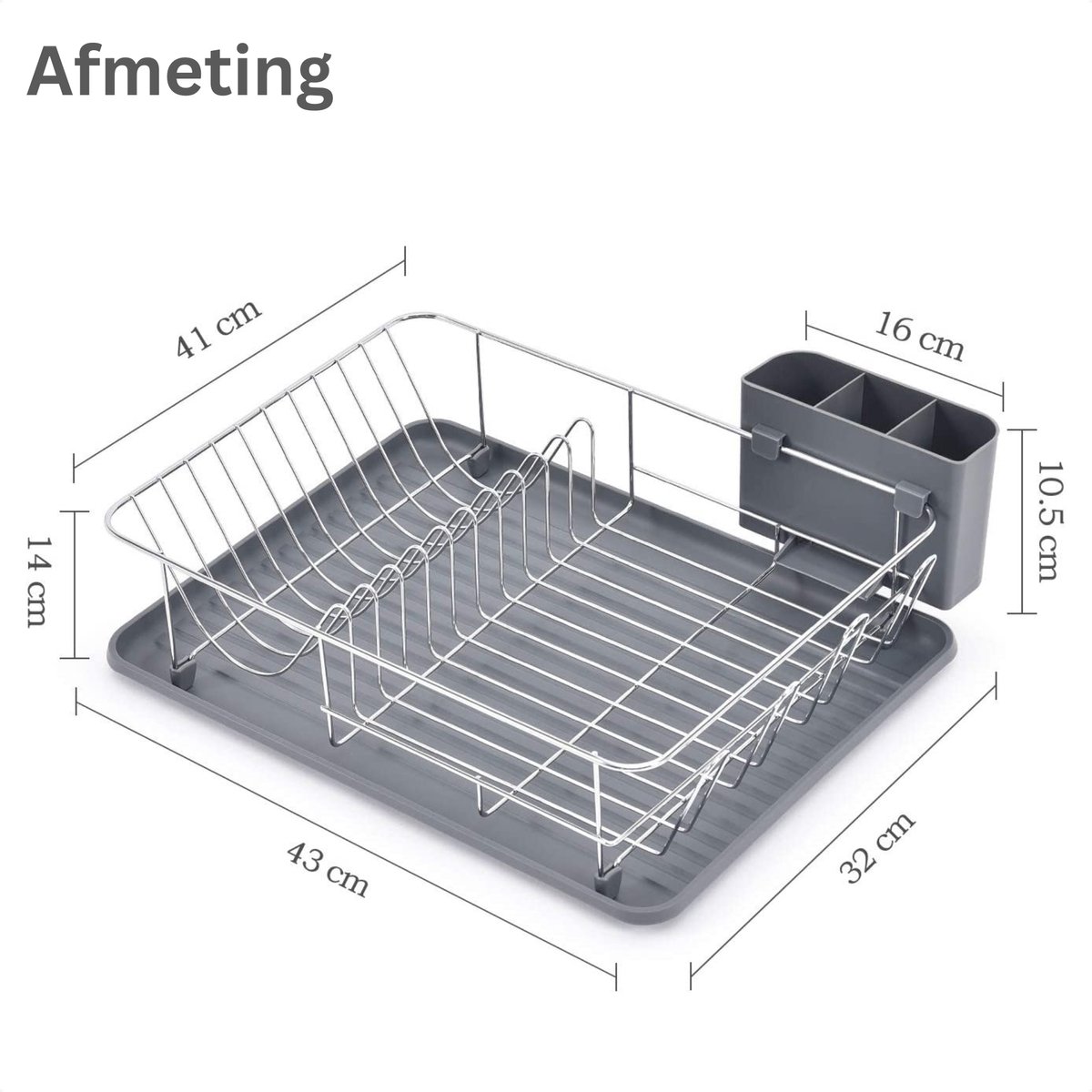 Posity - Afdruiprek - Afdruiprek met lekbak - Afwas - Droogrek afwas ...