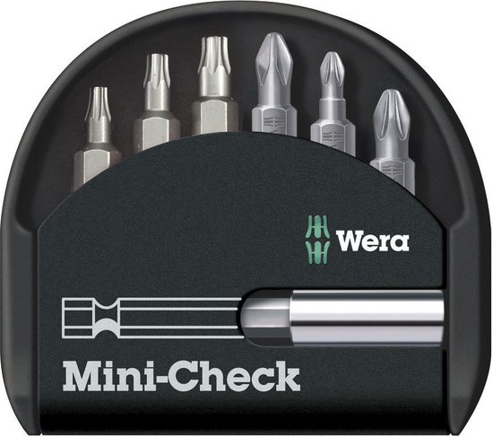 Wera 7-delige - Bitassortiment - Bit-Check 7 universal 4, PH/PZ/TX | bol