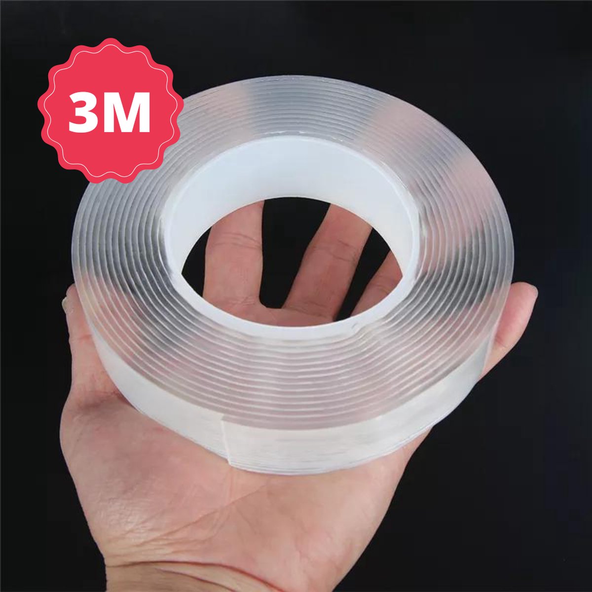 Dubbelzijdig Tape - Montagetape - Nano Tape - Extra Sterk - 3M X 3MM | bol.com