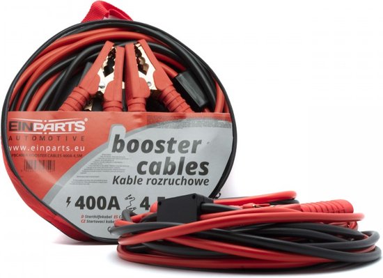 Einparts Start Kabel Auto Accu Jumper Verbindingskabels 400amp (set) | bol