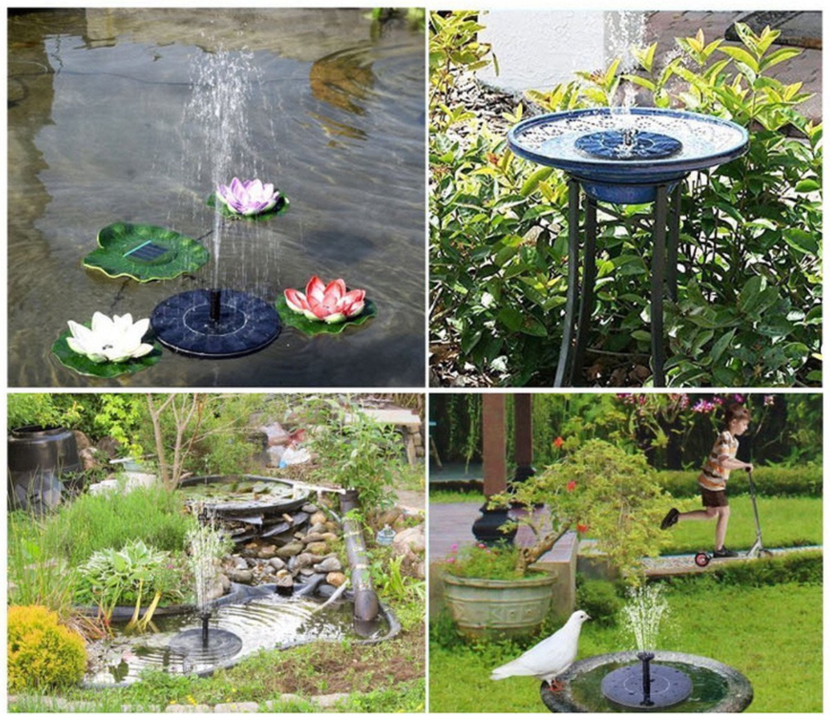 Buxibo - Multifunctionele Solar Water Fontein - Fontein Pomp ...