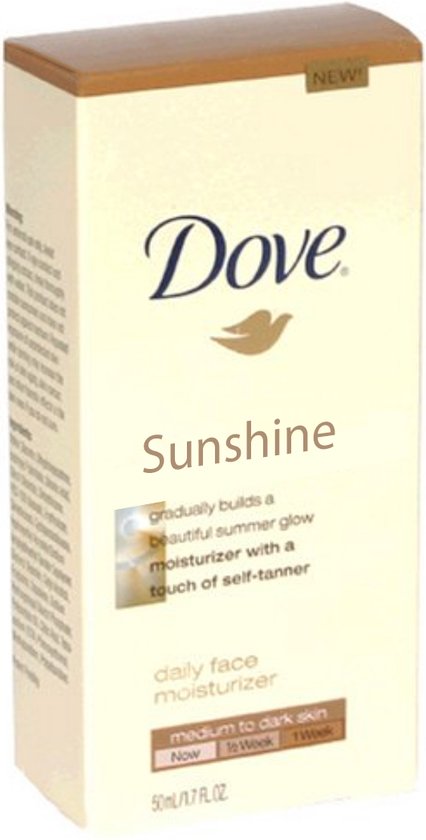 Dove Sunshine Zelf Bruinend Gezicht Dagcrème Medium tot Donker Huid ...