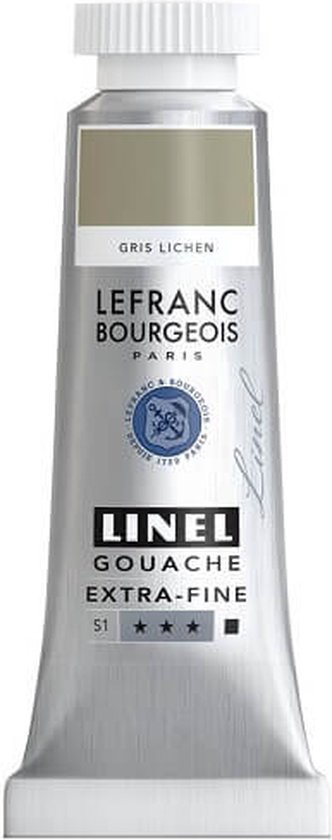 Lefranc & Bourgeois Linel Gouache Extra Fine Lichen Grey 223 14ml | bol