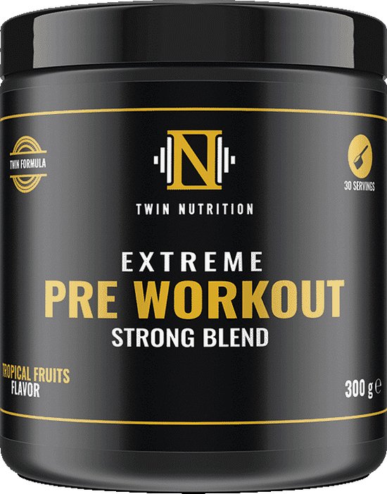 Twin Nutrition Pre Workout - Tropical Fruit - 300 gram | bol.com