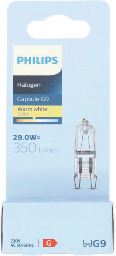 Philips Halogen - lamp hallogeen -2800k warm white - 29 kwh/1000h - 350 ...
