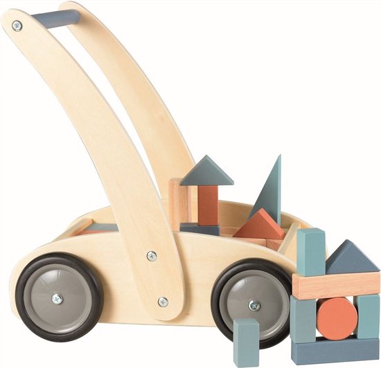 Egmont Toys - Houtenduwkar met blokken | bol