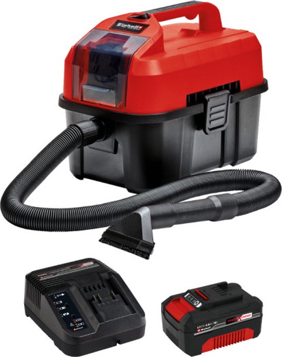 Set EINHELL Power X-Change - Nat-/droogzuiger - 10L - TE-VC 18/10 Li ...