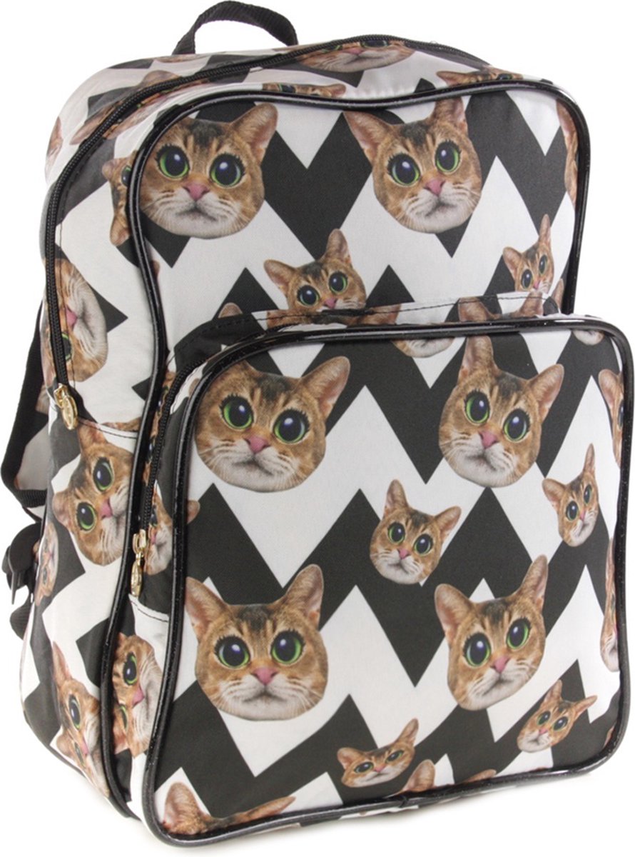 Rugzak Black & White Cat | bol.com
