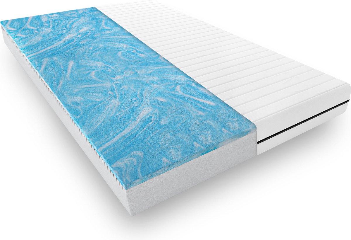 Matras - 7 Zones - 120x200 - koudschuim - gel - premium plus tijk ...