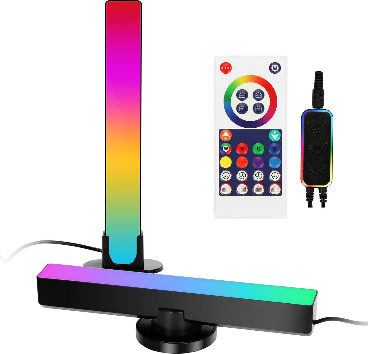 Smart Ambilight RGB LED Verlichting - 2 Stuks RGB Light Bar Lamp met ...