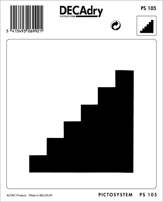 pictogram Trap / Trappenhuis sticker | bol