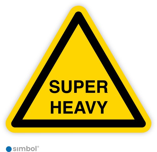 Simbol® - Stickers Super Heavy - Zware Lading - Formaat 25 x 25 cm ...