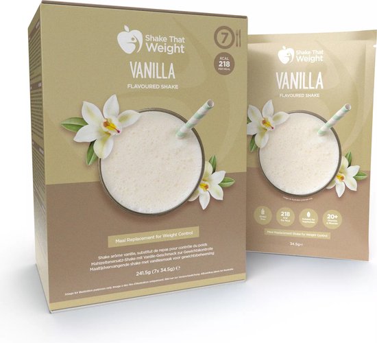 Dieet Milkshake met Vanillesmaak (doos van 7 porties) - 20+ vitamines ...