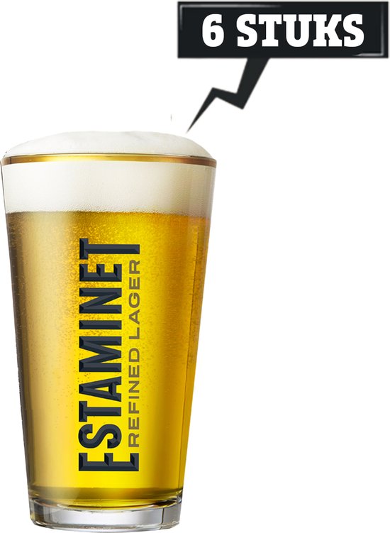 Estaminet bierglas - 25cl - 6 stuks | bol