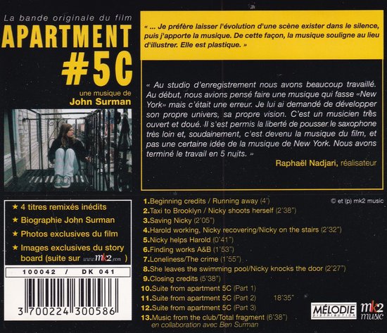 Apartment 5c, John Surman | CD (album) | Muziek | bol