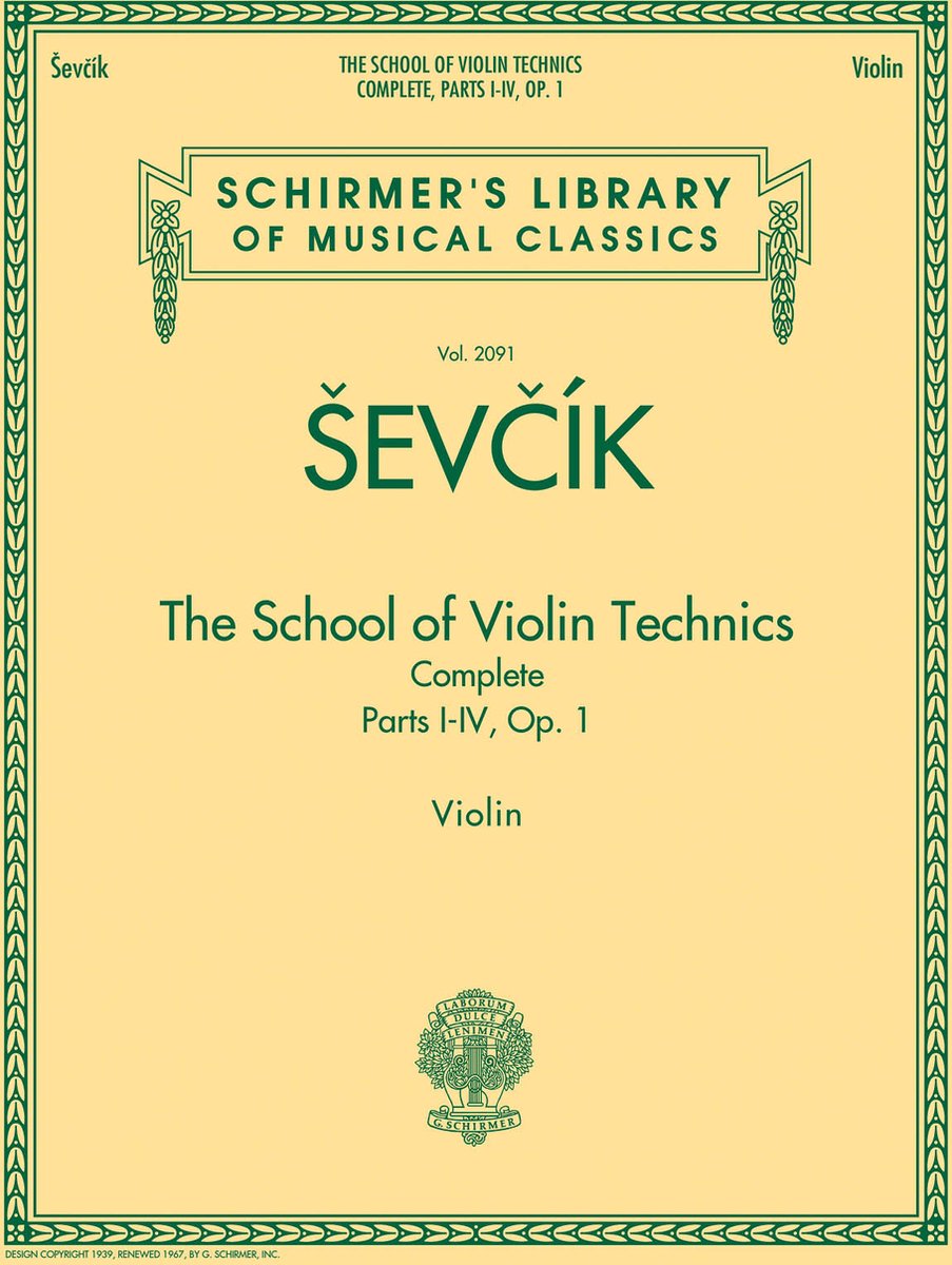 Sevcik The School Of Violin Technics, Otakar Sevcik | 9781423490906 ...