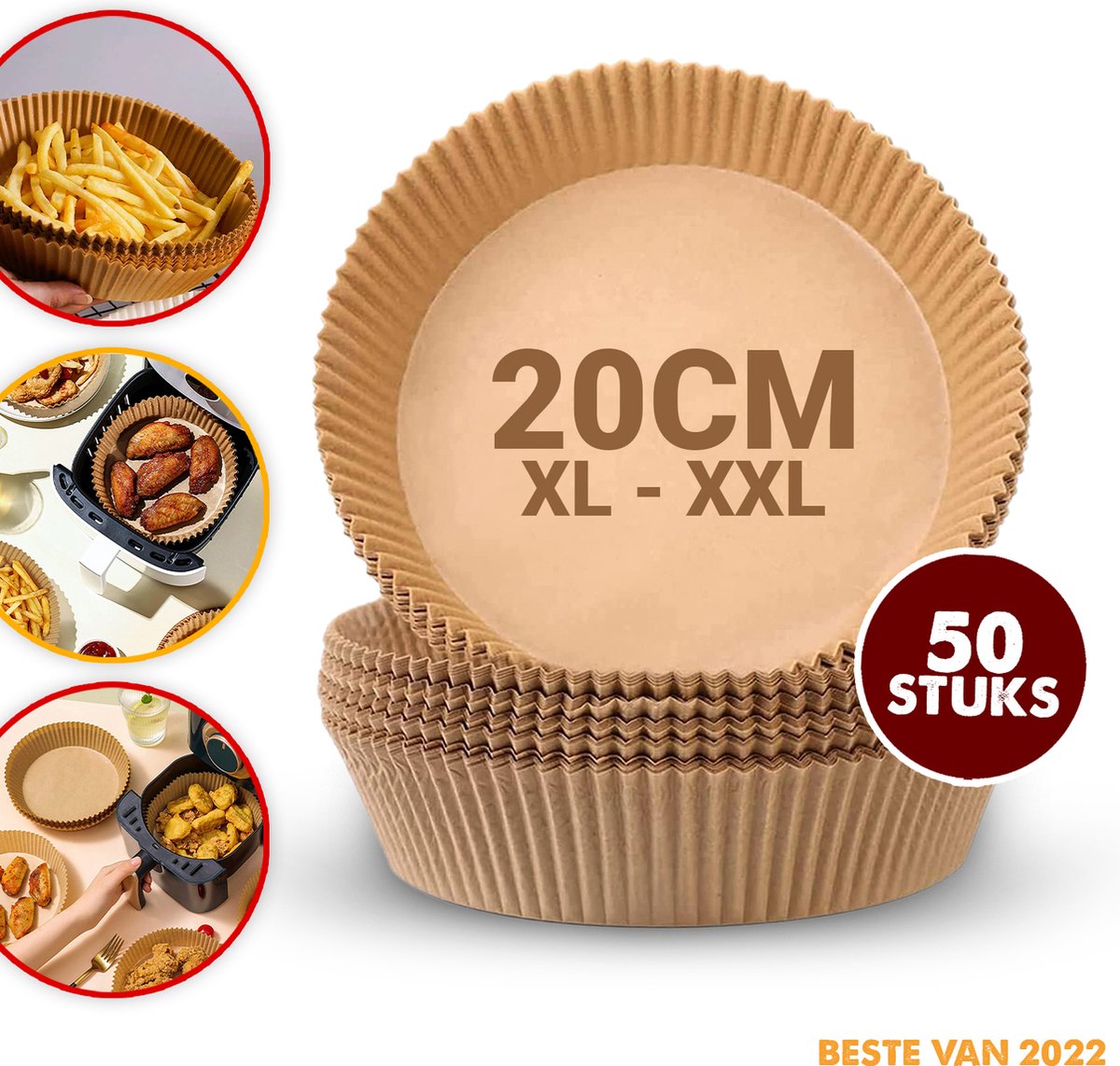 Airfryer Bakpapier - Wegwerpbakjes voor de Airfryer - Bakpapier ...