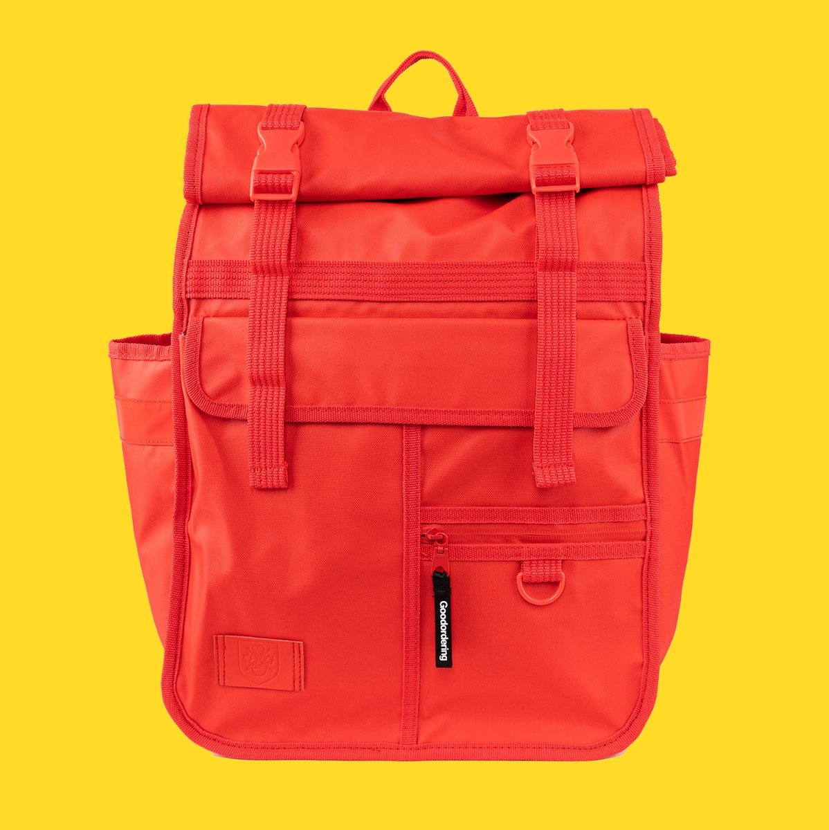 Rolltop Rugzak 2.0 Goodordering Monochrome Rood | bol.com