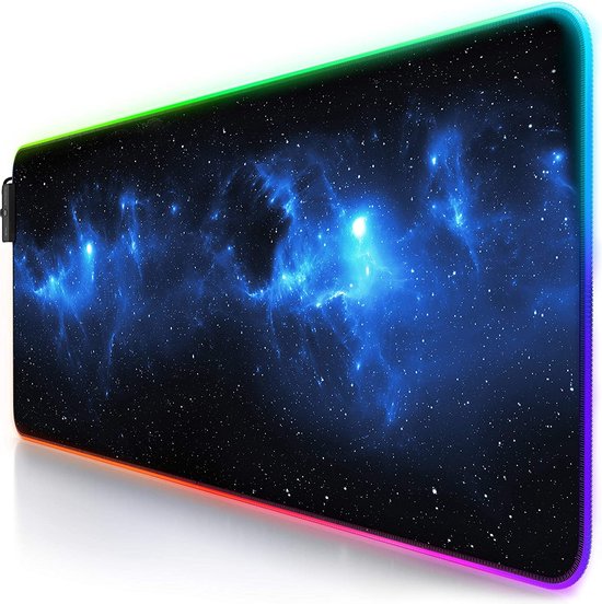 CSL-Computer Titanwolf - RGB gaming muismat - LED bureauonderlegger ...