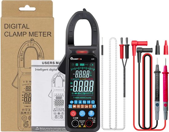 MUSTOOL C21 AC/DC Digitaal Multimeter - Zaklamp Functie - 6000 ...