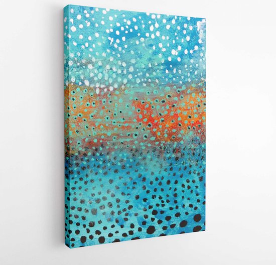 Kleurrijke verf. Fantastische en magische moderne kunst. Hedendaagse ...