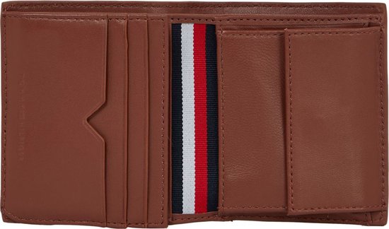 Tommy Hilfiger - Modern leather trifold portemonnee - heren - cognac | bol