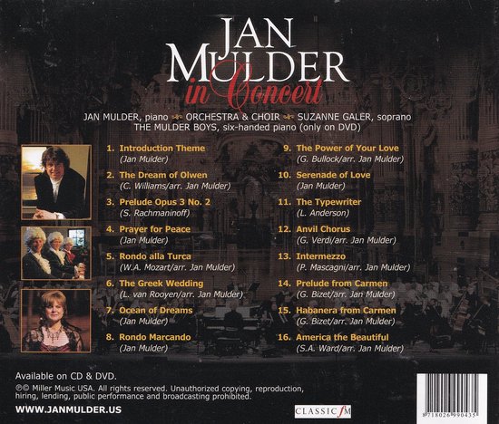 Jan Mulder in Concert - Live recorded in the USA, Jan Mulder | Muziek | bol