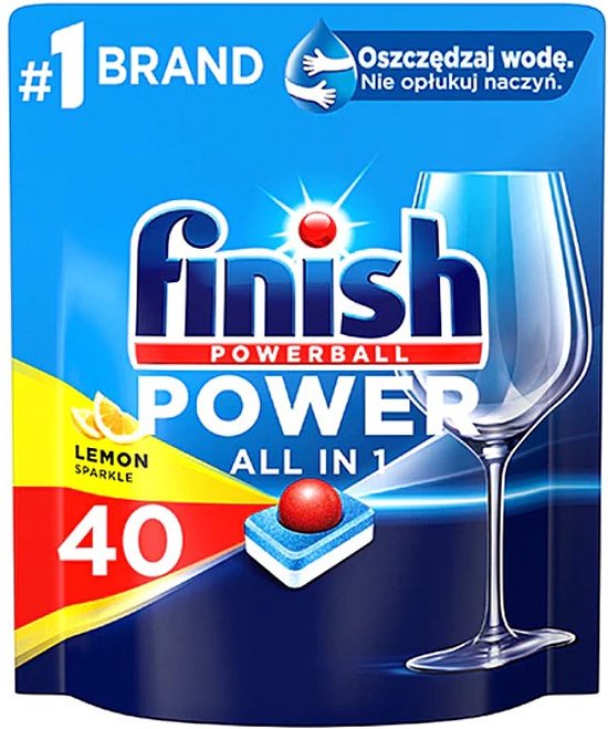 FINISH POWER ALL-IN-1 LEMON - Vaatwas tabletten x 40 | bol.com