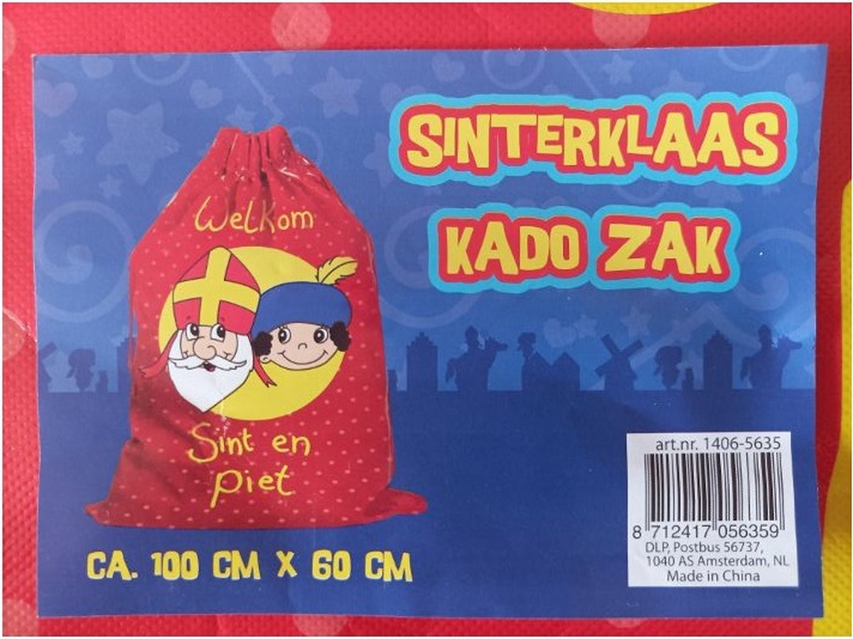 Sinterklaas Kado zak - ca. 100cm x 60cm | bol.com