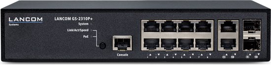 Lancom Systems GS-2310P+ Managed L2 Gigabit Ethernet (10/100/1000) Power over Ethernet (PoE) 1U ...