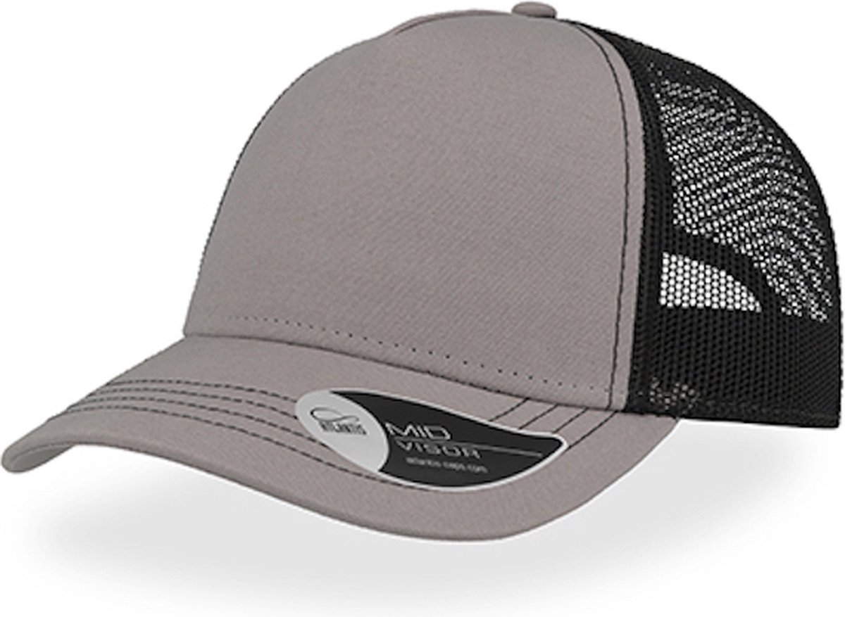 Atlantis 'Rapper Canvas Cap' Grijs/Zwart | bol
