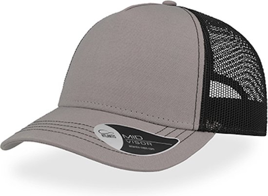 Atlantis 'Rapper Canvas Cap' Grijs/Zwart | bol