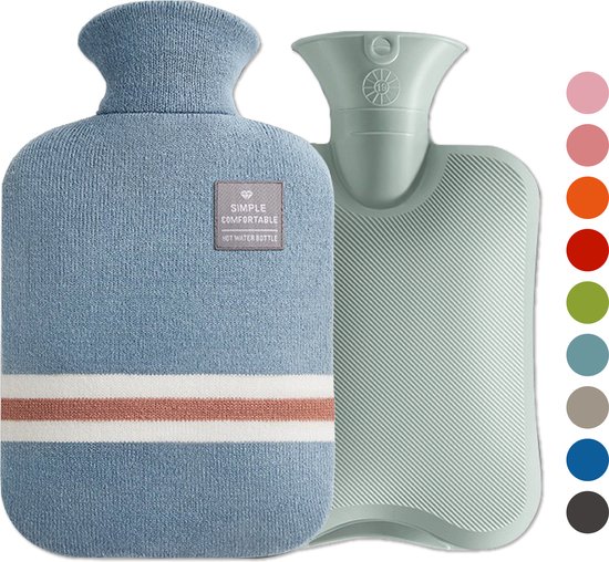 Colorful Sun® Warm water kruik - 2 liter - Warmwaterkruik met hoes ...