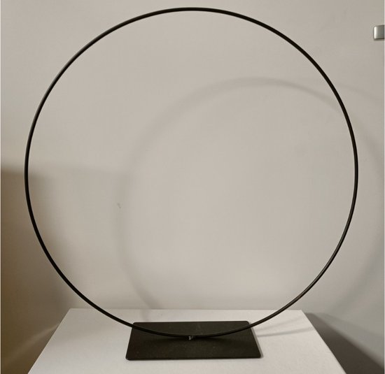 Metalen ring op voet 40 cm zwart - DIY- Hobby- Home Decoratie ...