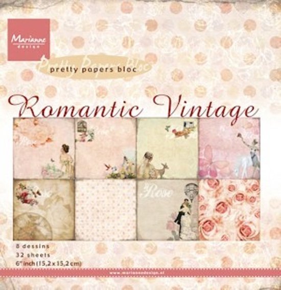 Pretty papers bloc - romantic vintage | bol.com