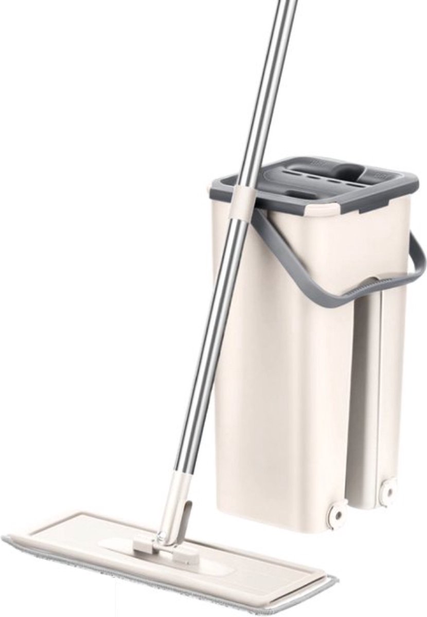 Liv's Dweilsysteem met Wringer - Dweilsysteem - Vloerwisser - Dweilset ...