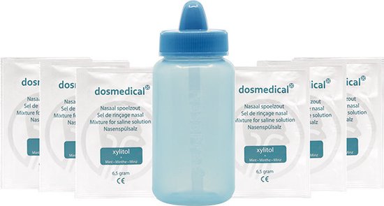NasoFree® neusdouche startset met 30 zakjes nasaal spoelzout met ...