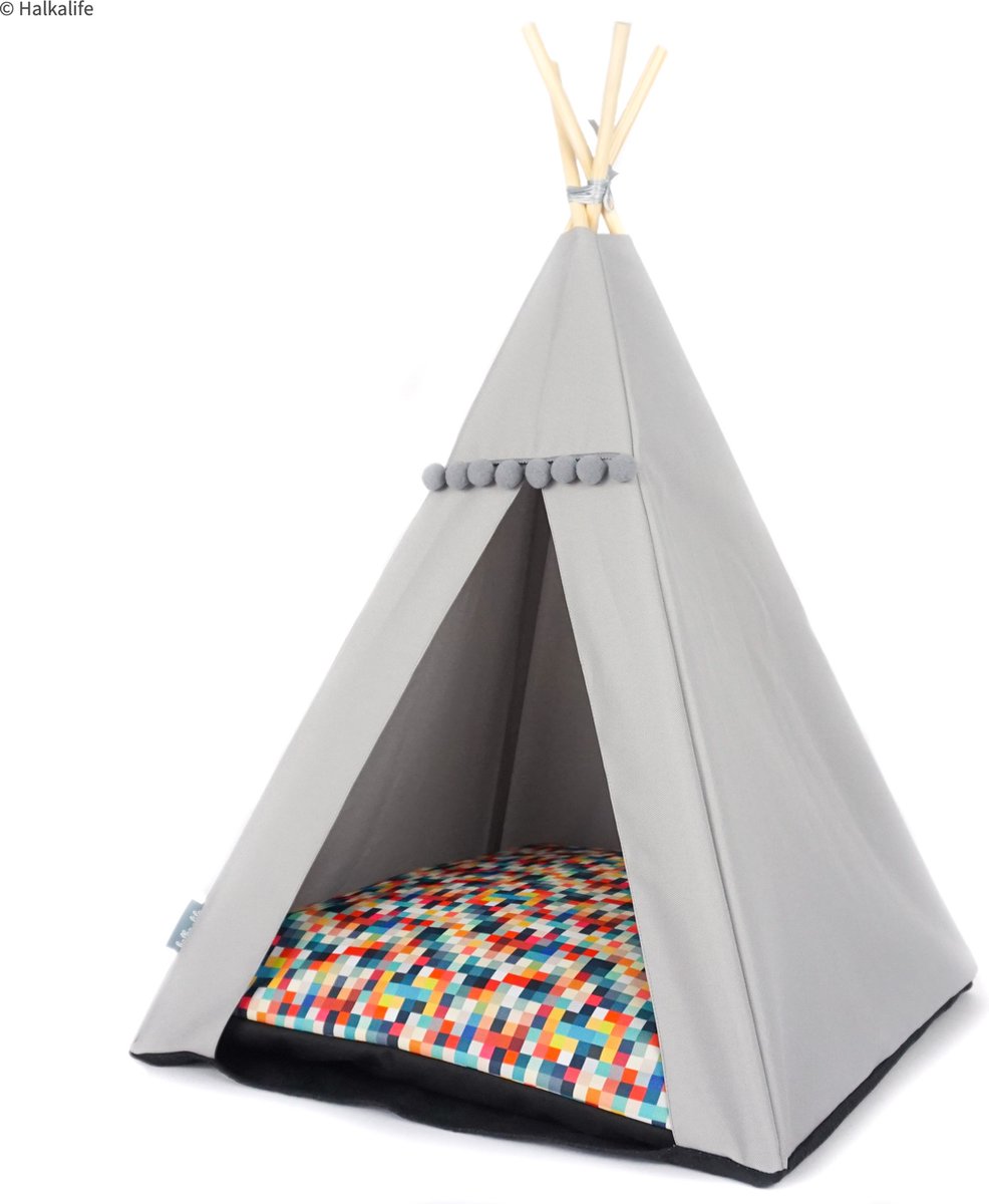 TIPI - Pixels, M, Grey | bol.com