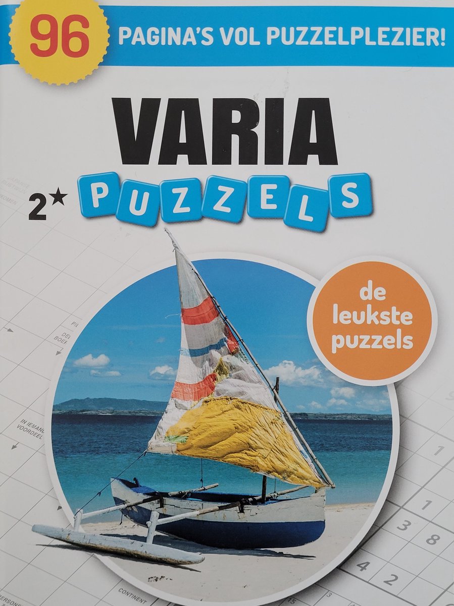 Denksport Varia 2 sterren puzzelboek - 96 pagina's met diverse puzzels ...