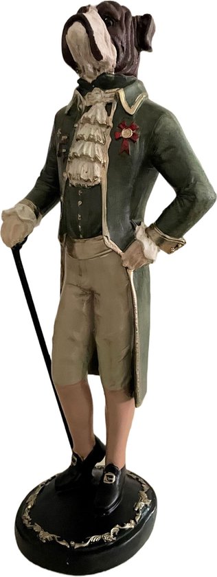 Hond in kostuum | Aangeklede Hond | Hondbeeld | Decoratief beeld ...