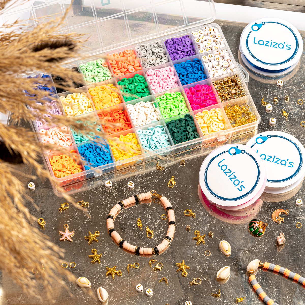 Luxe Katsuki Kralen Set - Polymeer Kralen - 24 kleuren - Bedels ...