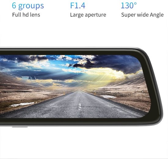 DDPai Mola E3 2CH Full Mirror Wifi QuadHD dashcam voor auto | bol