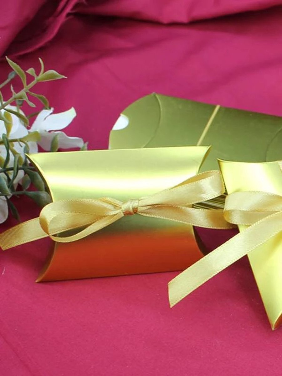 Gondeldoosjes Goud incl. satijn lint - Kerst / Sint / Verjaardag ...