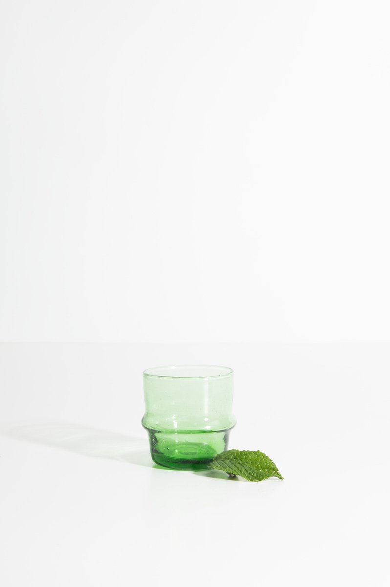 Verre Beldi - Verre Recyclé - vert - Glas Beldi Marocain - Garden ...