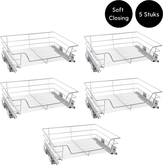 Eleganca draadmand met Ondergeleider en Soft Closing - Keukenkast ...