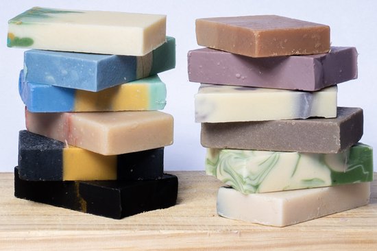 Zeep Natuurlijk Zeepblok - Handzeep & Douche - Vegan - 5 Gastenzeepjes ...