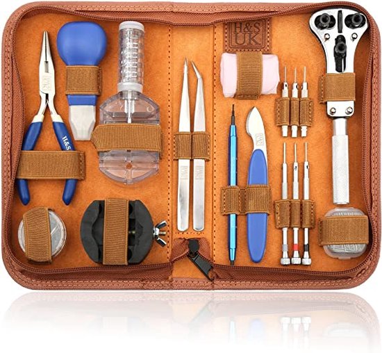 H&S Watch Repair Kit - Horloge Reparatieset - Horloge gereedschap ...